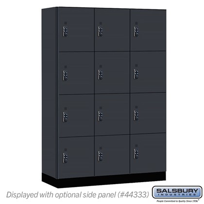 18" Wide Four Tier Premier Wood Lockers | Lockers.com