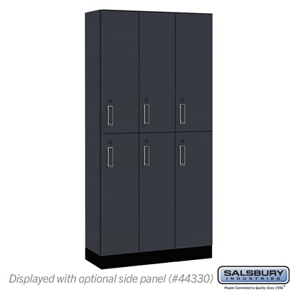 12" Wide Double Tier Premier Wood Lockers | Lockers.com