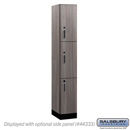 12" Wide Triple Tier Premier Wood Lockers | Lockers.com