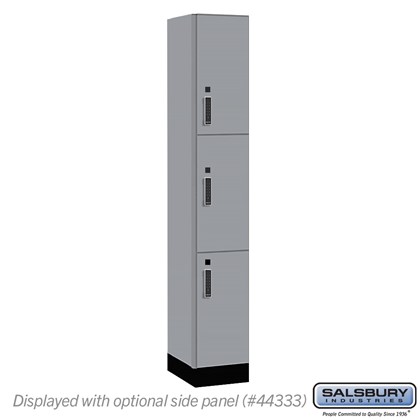 12" Wide Triple Tier Premier Wood Lockers | Lockers.com
