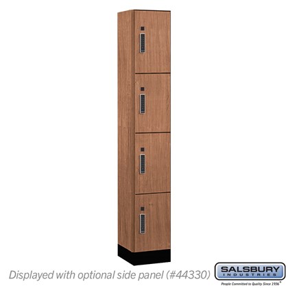 12" Wide Four Tier Premier Wood Lockers | Lockers.com