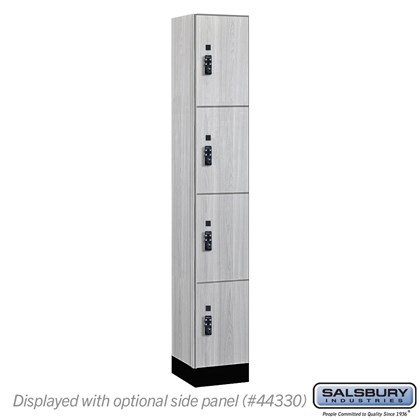 12" Wide Four Tier Premier Wood Lockers | Lockers.com